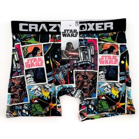 Star Wars | Underwear & Socks | Star Wars Crazy Boxer Briefs Mens Large ...